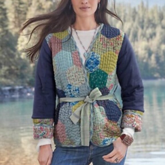 Sundance | Jackets & Coats | Sundance Hyannis Kantha Patchwork Quilted ...